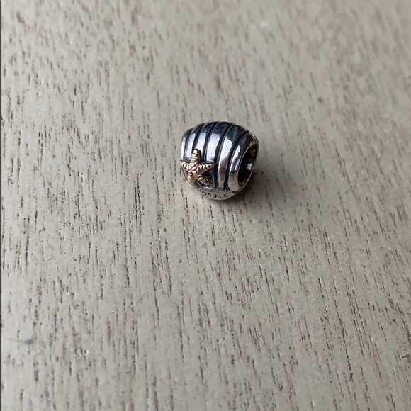 Pandora | Jewelry | Pandora Charm With Gold | Poshmark